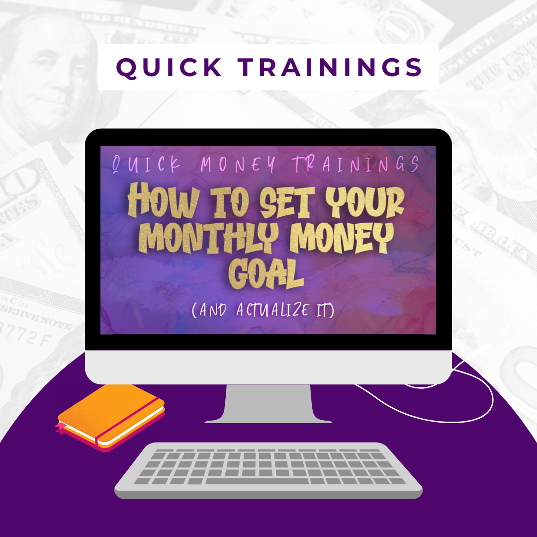 How to Set Your Monthly Money Goal Training – #asifbymagic Shop